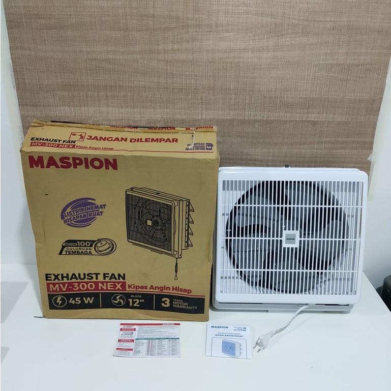 Maspion Exhaust Fan 12 Inch Suction Wall Fan (MV-300NEX) | Shopee Malaysia