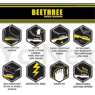 Beethree Safety Shoe Safety Boot High Quality Leather ESD Shoes bt-8861 ...