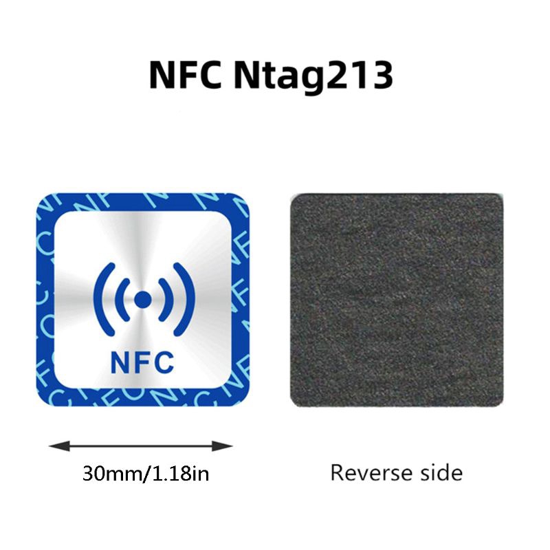 qxx* 6PCS Universal NFC Ntag213 Tag Anti Metal Sticker NTAG 213 ...