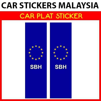 CSM Car Plat Sticker - SBH Sabah plat kereta Euro Star | Shopee Malaysia