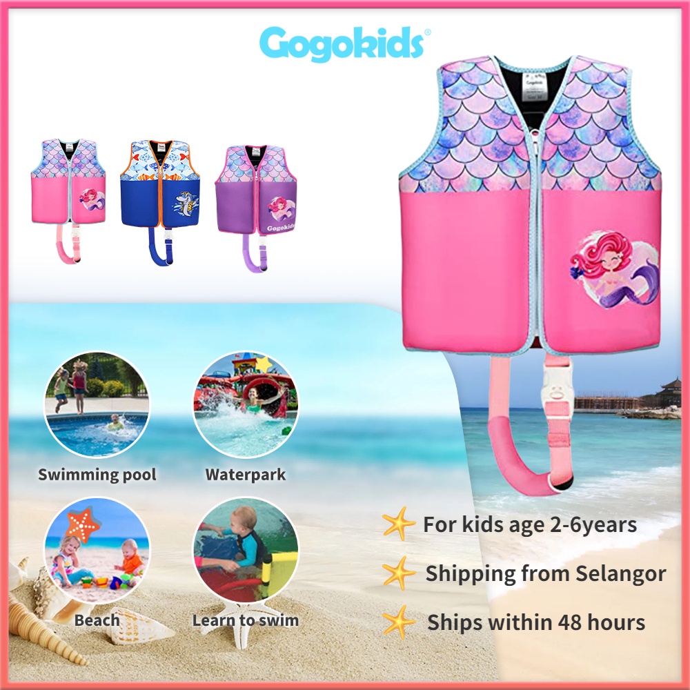 Gogokids Kids Swim Tank Top - Toddler Swim Jacket Premium Neoprene ...