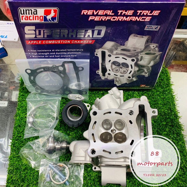 💯 ORIGINAL UMA RACING SUPER HEAD RACING FULL SET Y15ZR / LC135 | Shopee ...