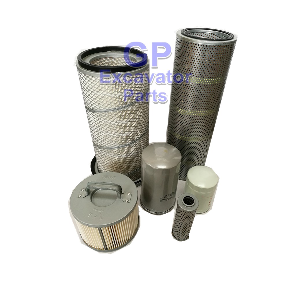 EX200-1 / 6BD1 HITACHI HYDRAULIC EXCAVATOR SERVICES FILTER SET (6 PCS X ...
