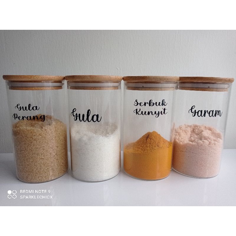 Sticker Label Rempah Dapur Pantry Organizer | Shopee Malaysia
