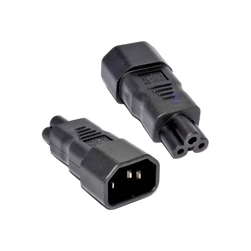 WA0004 IEC MALE C14 TO IEC CLOVER FEMALE | Shopee Malaysia