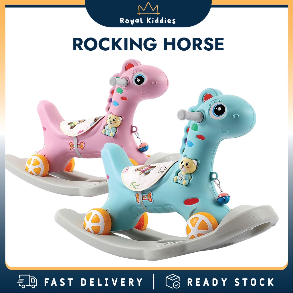 Kuda Goyang Mainan Budak Kids Rocking Horse Rider Push Car 2 In 1 ...