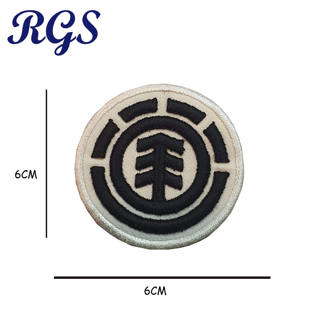 ELEMENT Logo Sew On Iron On Embroidered Patches Patch Embroidery Badge ...