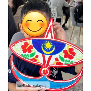 Malaysia National Day Craft | DIY Wau Display Painting Kit (2-sided ...