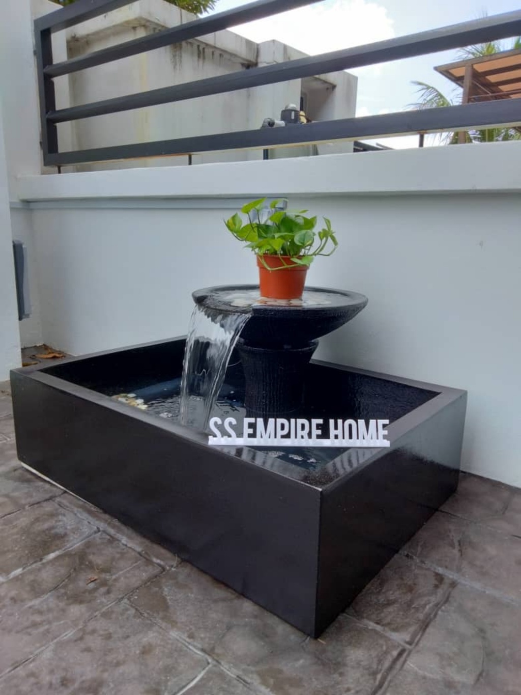 S137 Feng Shui 3x2 Water Pond Fountain Kolam Air Sandstone Garden Water ...