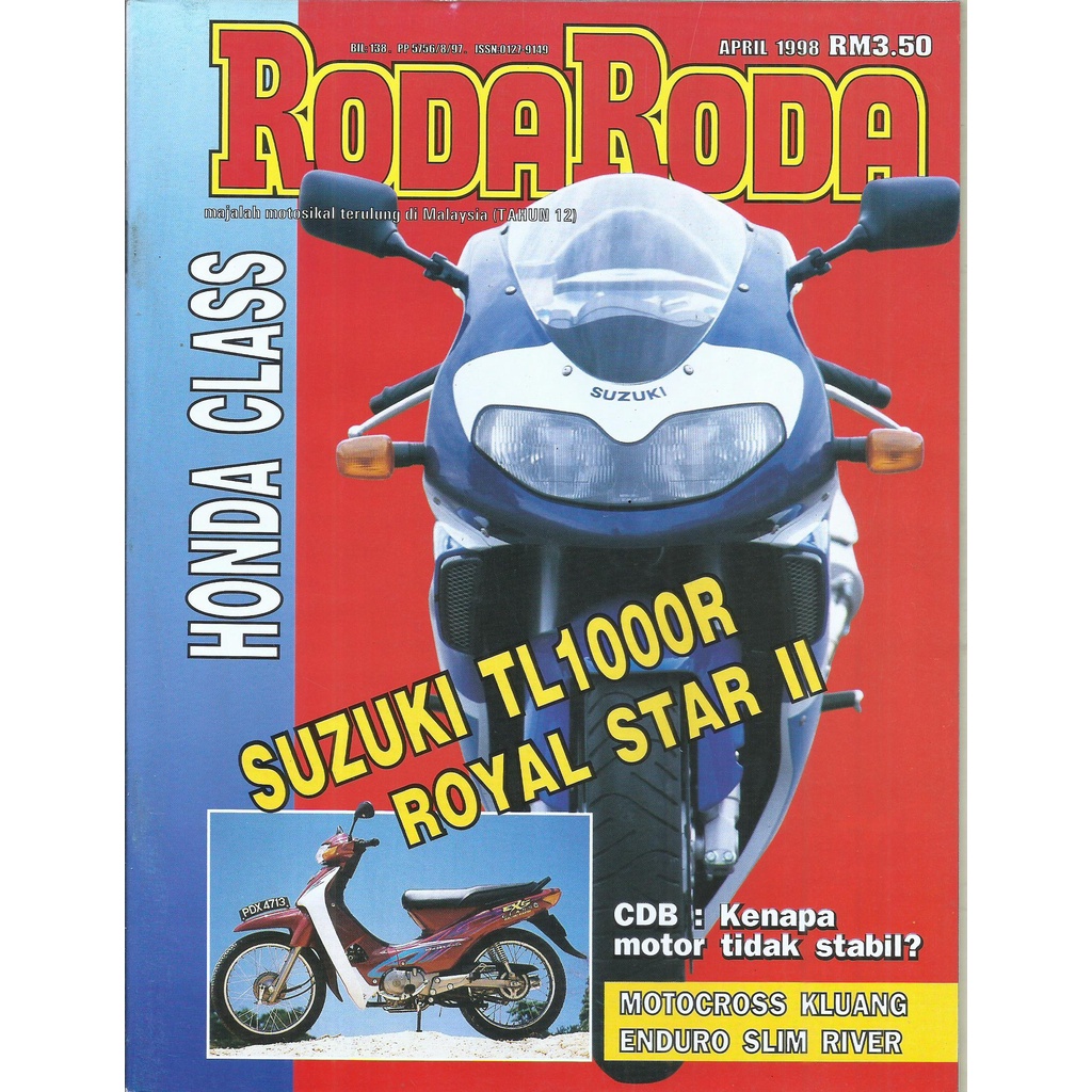Majalah Roda Roda Bilangan 138 April 1998. (Roda Roda) | Shopee Malaysia