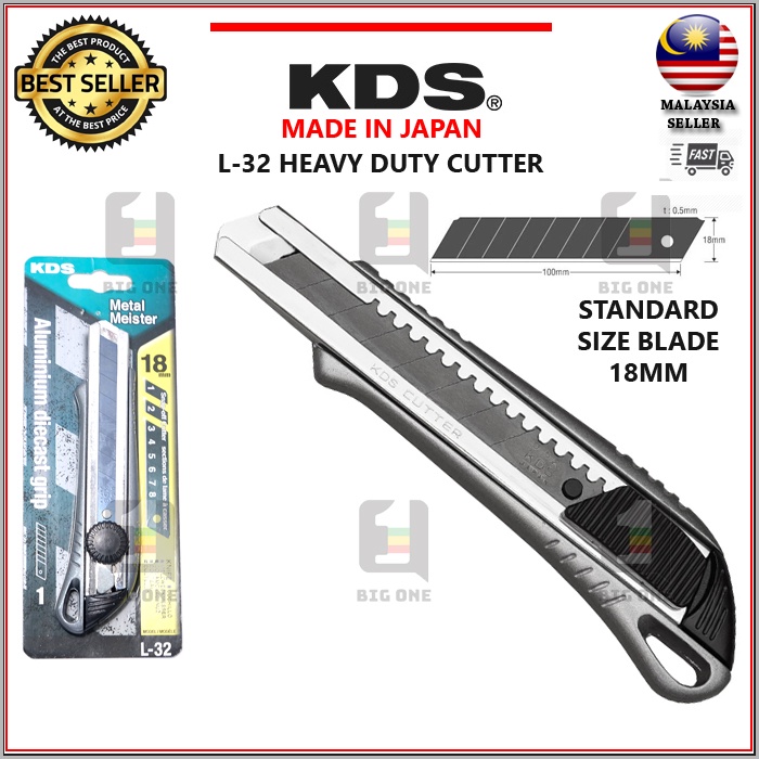 (MADE IN JAPAN) KDS HEAVY DUTY ALUMINIUM CUTTER 18MM MURATEC | Shopee ...