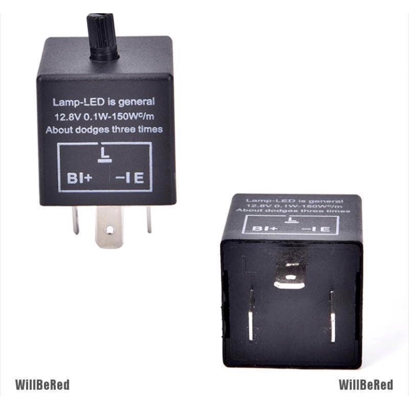 3Pin 12V LED Flasher Light Blinker Relay Fix ForTurn Signal Indicator ...