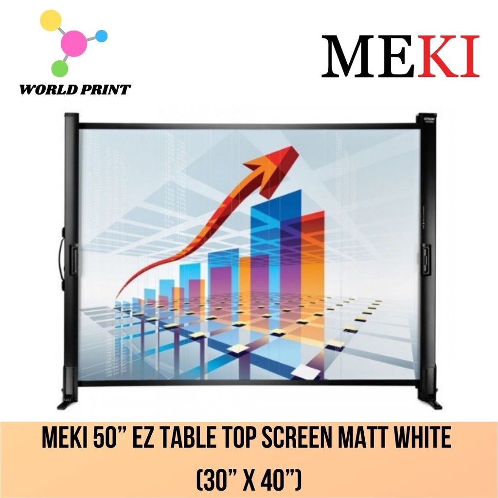 MEKI 50” EZ Table Top Screen Matt White (30” x 40”) | Shopee Malaysia