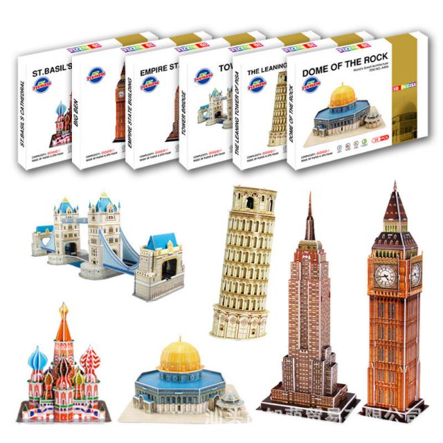 💥Offer💥KL Tower 3D Puzzle Menara KL City Line DIY Bangunan 3D Puzzle ...