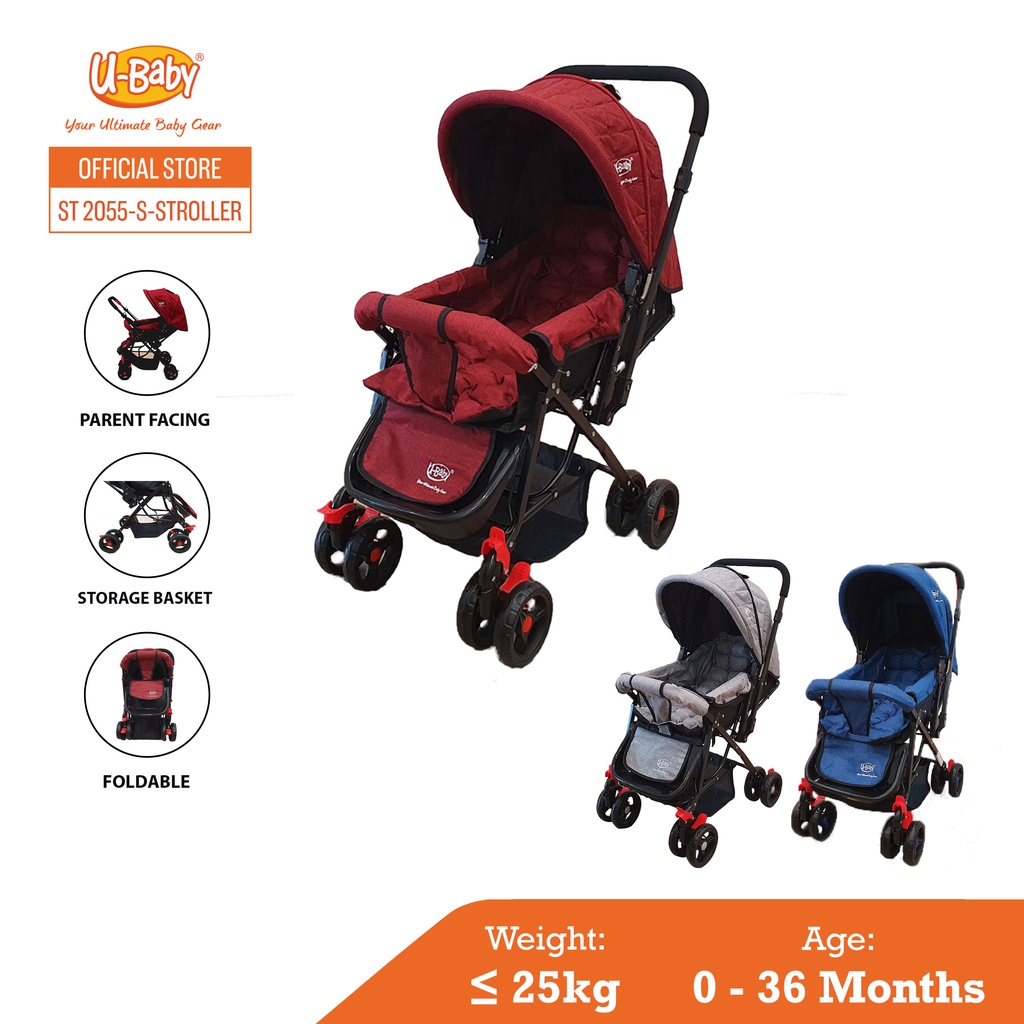 U-Baby UW-ST 2055-S Reversible Baby Stroller | Shopee Malaysia
