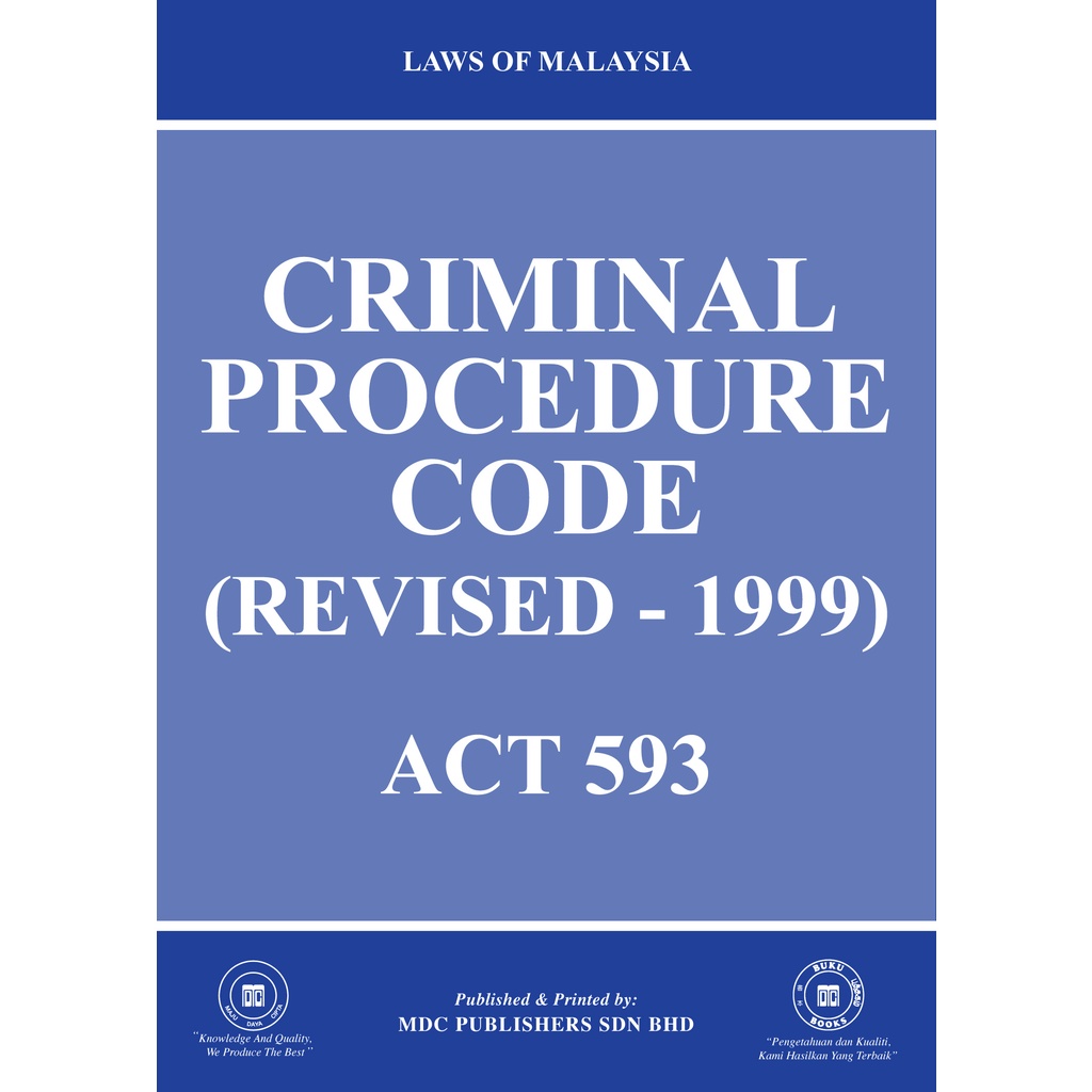  593 Criminal Procedure Code Revised 1999 Shopee Malaysia