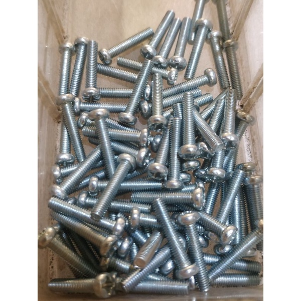 3mm BOLT 3 X 15MM + NUT (50 sets) | Shopee Malaysia