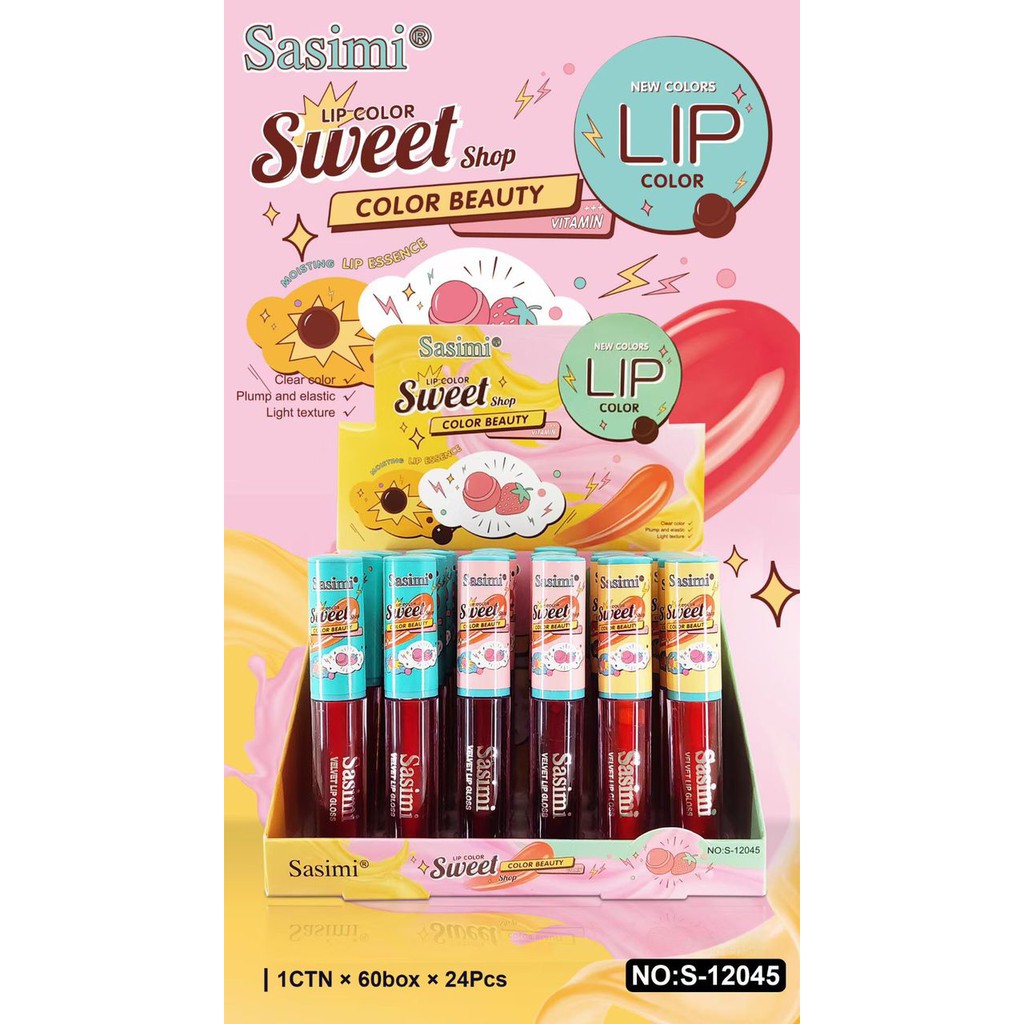 Sasimi Sweet Shop Colour Beauty Lip tint 1Box/24Pcs | Shopee Malaysia