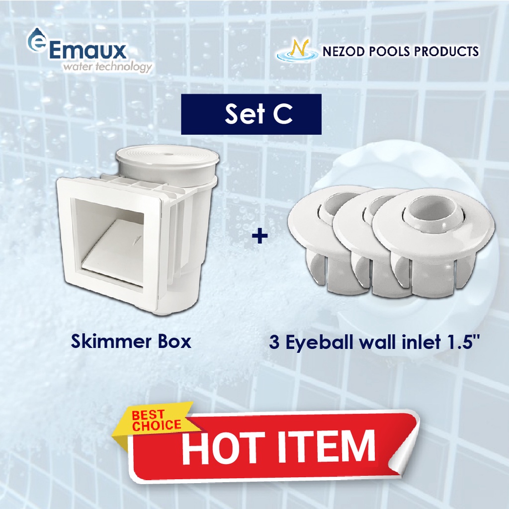 EMAUX EM0010-RV SPA Skimmer Box (Concrete & Vinyl Pool) - 1.5inch ...