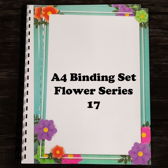 A4 Binding Set (Buku Folio/Buku Skrap) Binding Paper With Plastic Comb ...