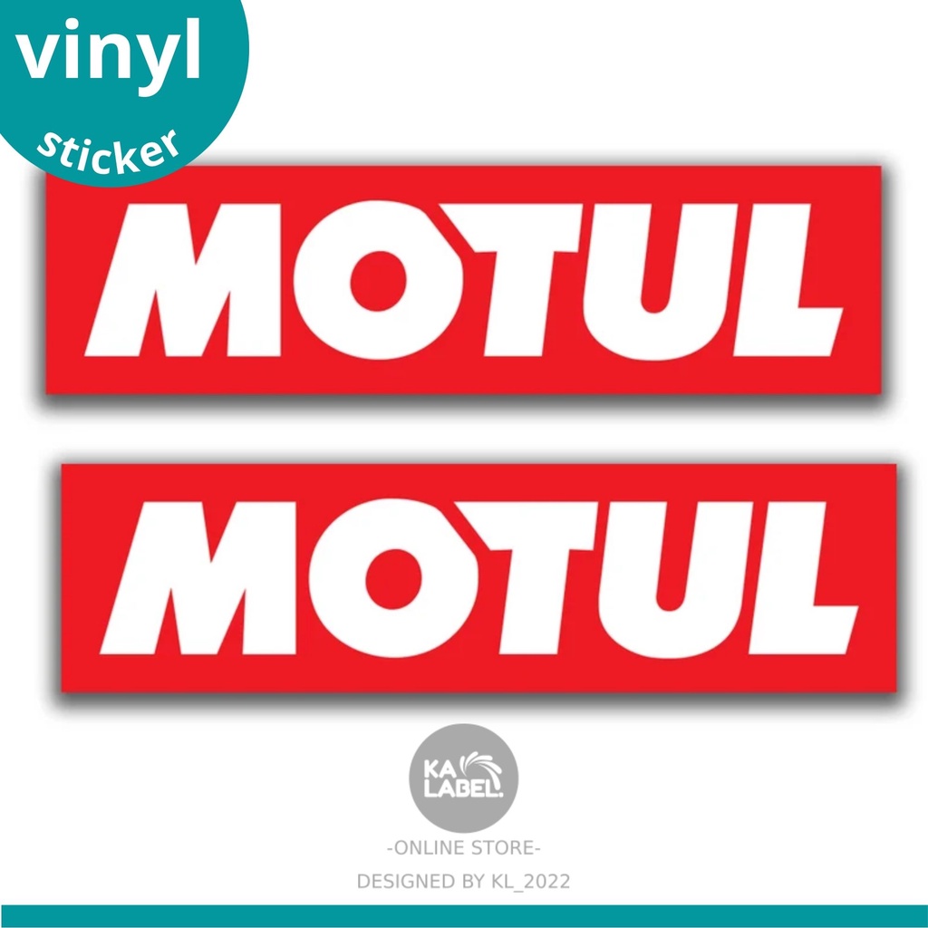 (Ready Stock) 2pcs Motul Vinyl Decal Sticker for Car/Bike/Motorcycle ...