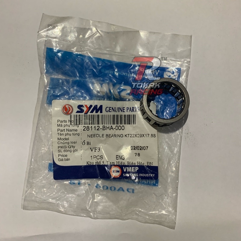 SYM VF3I 185 NEEDLE BEARING (STARTED ONE WAY) ORIGINAL 28112-BHA-000 ...