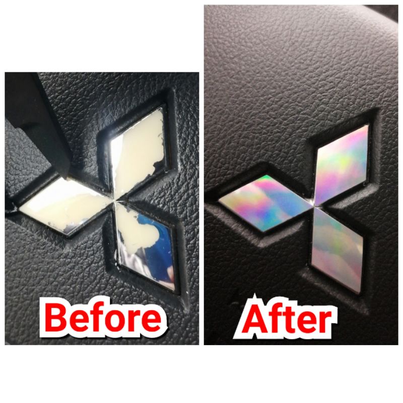 Mirage and Expander Steering Wheel Logo Sticker | Shopee Malaysia