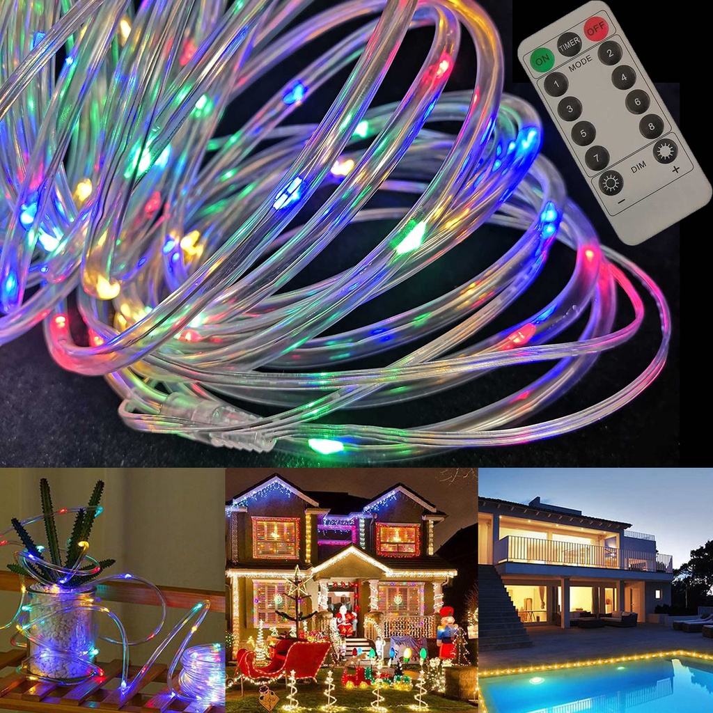 20M USB Powered LED Strip Lights 10M Rope Fairy String Lights Garden ...