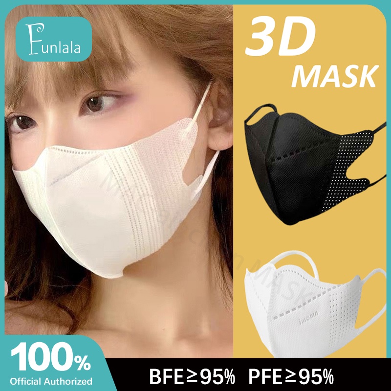 50PCS 3D Mask Korea Mask FUNLALA Mask Premium Face Mask 3 ply 3D Mask ...