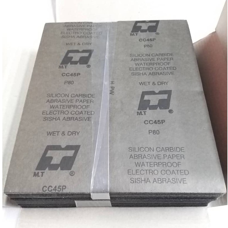 MT Abrasive Original Sand Paper Waterproof Sheet for Wood 80/100/150 ...