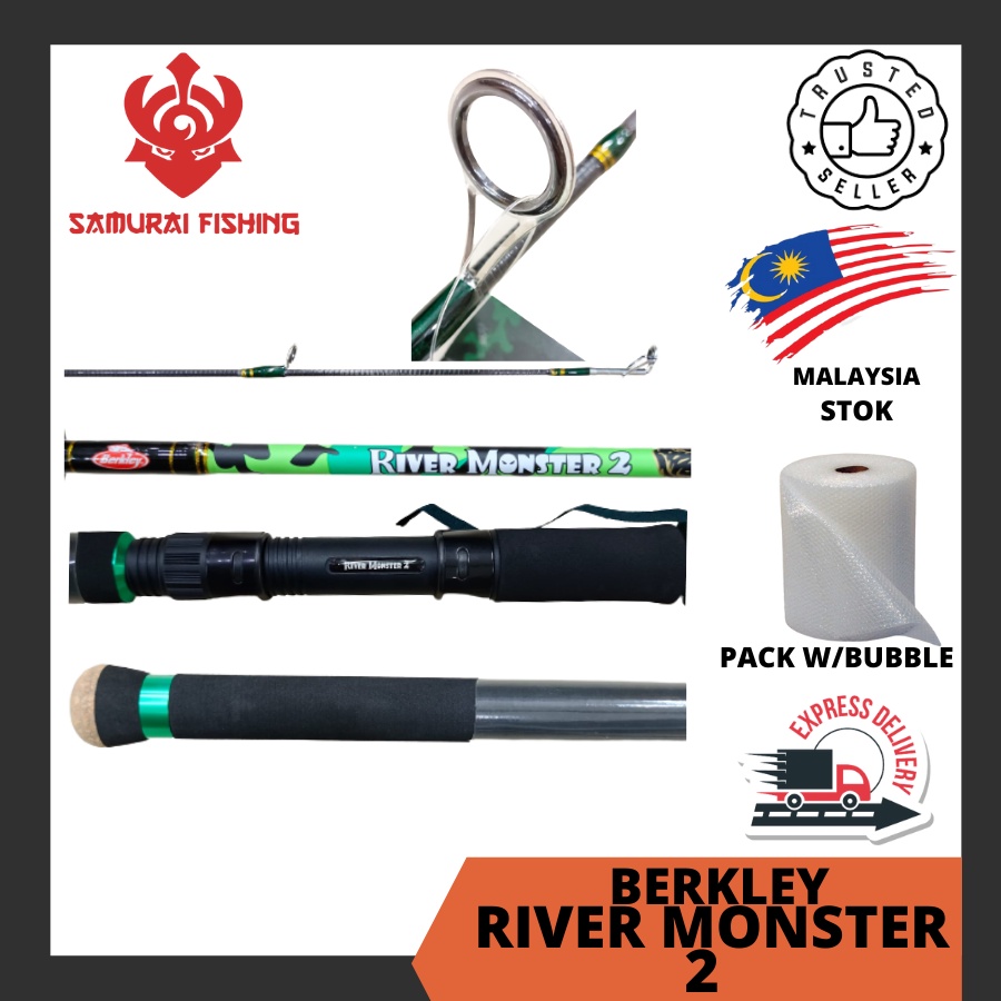 SAMURAI - BERKLEY River Monster 2 Fishing Rod 5'6 6' 6'3 6'6 7' 8 ...