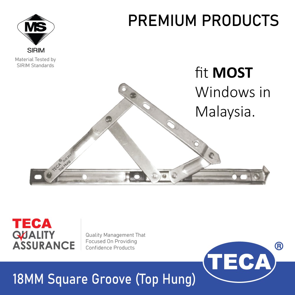 TECA® 18MM Square Groove (Top Hung) Stainless Steel SUS304 Friction ...