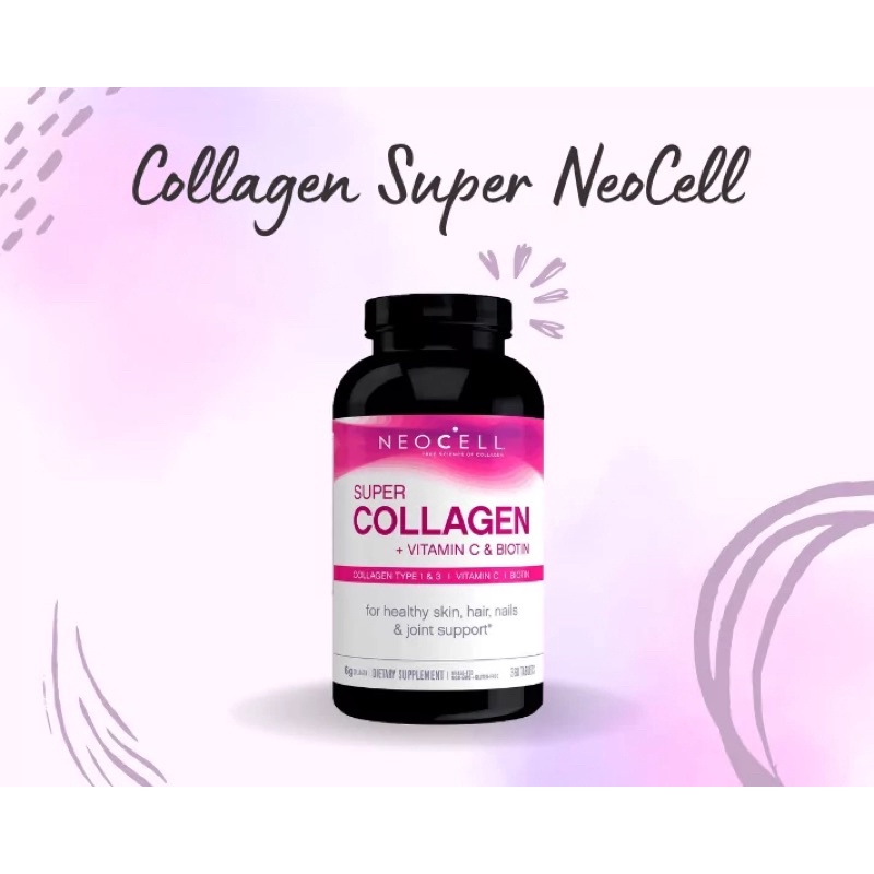 Neocell Super Collagen Type 1 & 3 + Vitamin C & Biotin 360 tablets, new ...