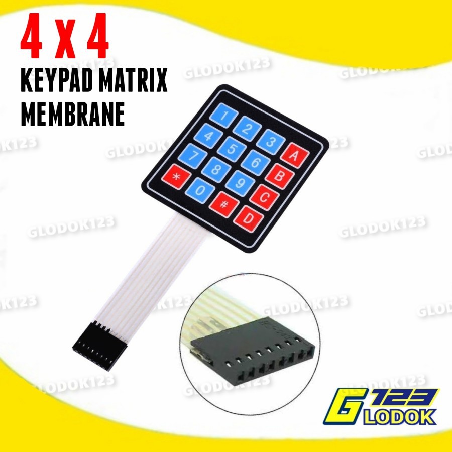 Membrane Keypad 4x4 Matrix Arduino 4 x 4 Input Membrane Key Pad | Shopee Malaysia