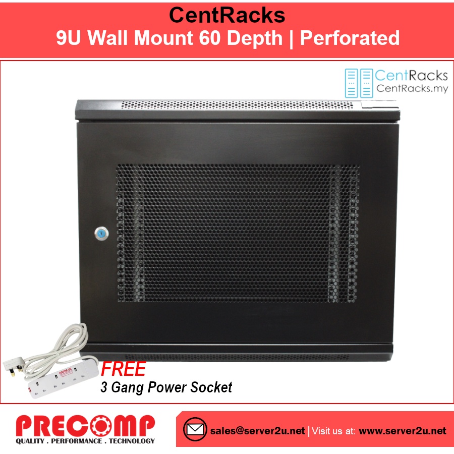 CentRacks 9U (60cm x 50cm x 60cm) Wall Mount Server Rack | Shopee Malaysia