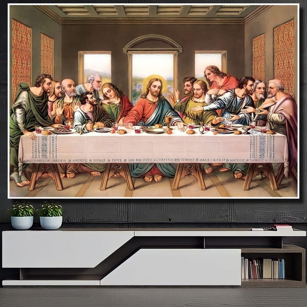 THE LAST SUPPER Poster Painting LAST Holy Communion Xtra Jumbo Size ...
