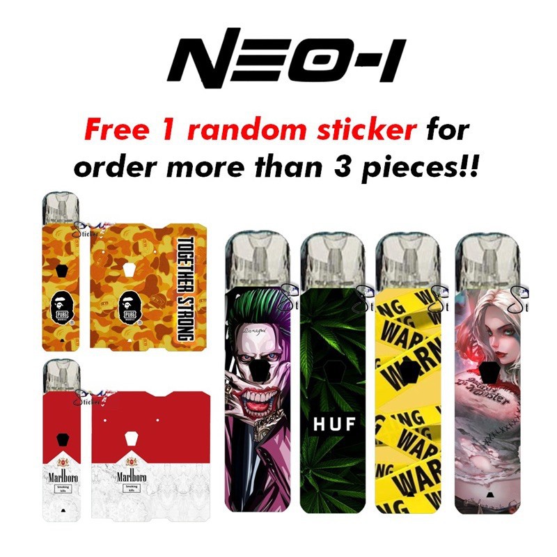 ‼️NEW‼️ NEO-1 Pod Sticker Stiker Pod Neo 1 Neo CUSTOM DESIGN CHAT US ...