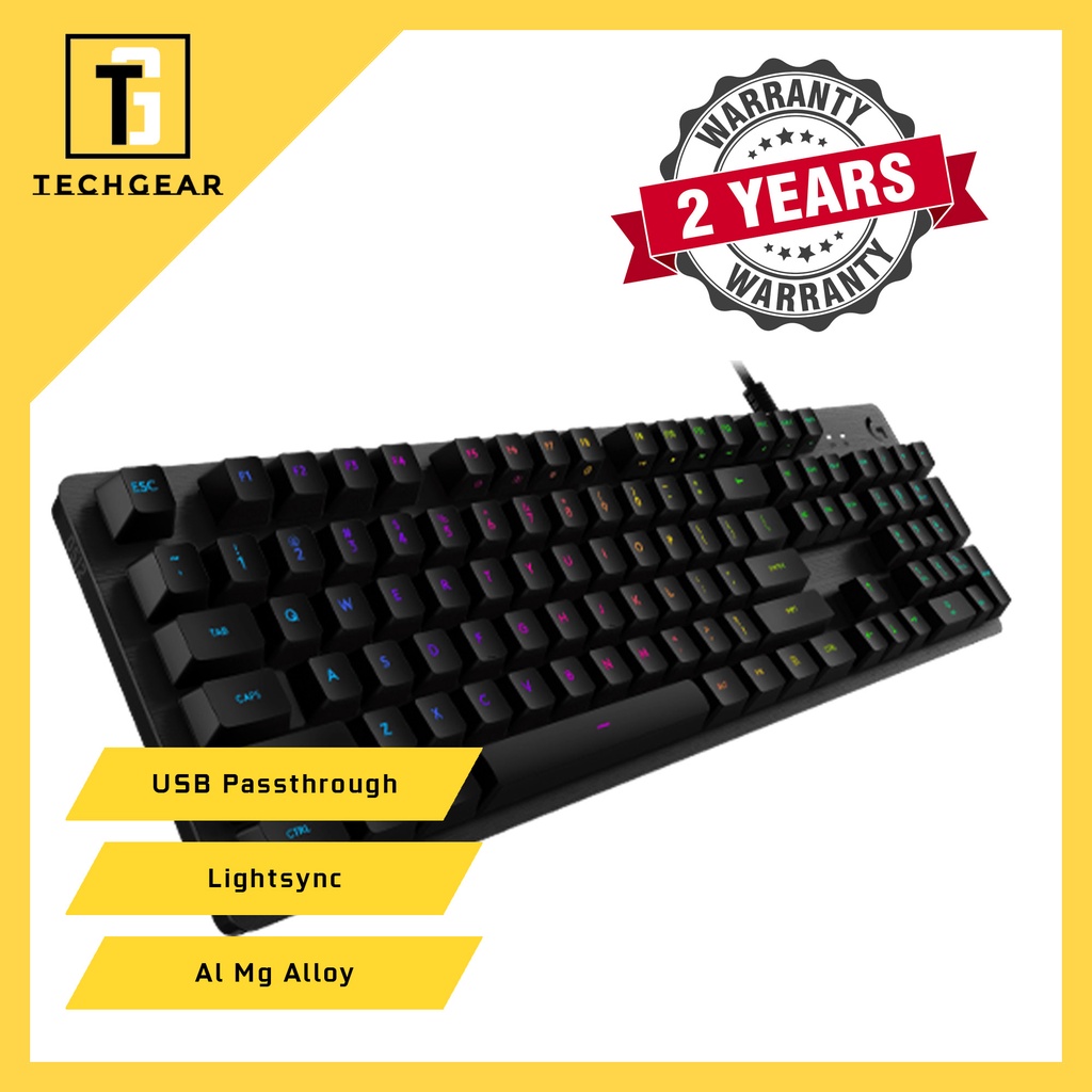 Logitech G512 Carbon Lightsync RGB Mechanical Gaming Keyboard with GX ...