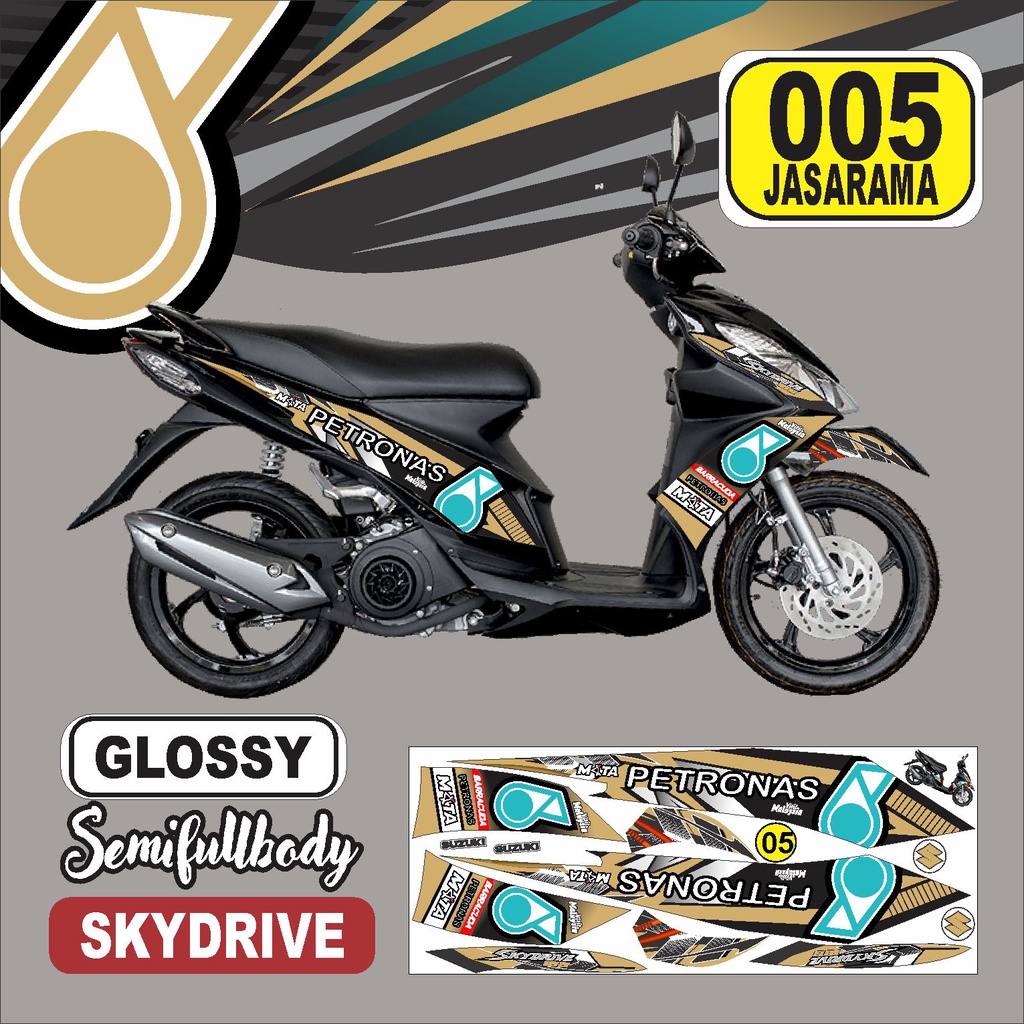 Suzuki skydrive semifullbody striping Motorcycle Sticker (All ready ...