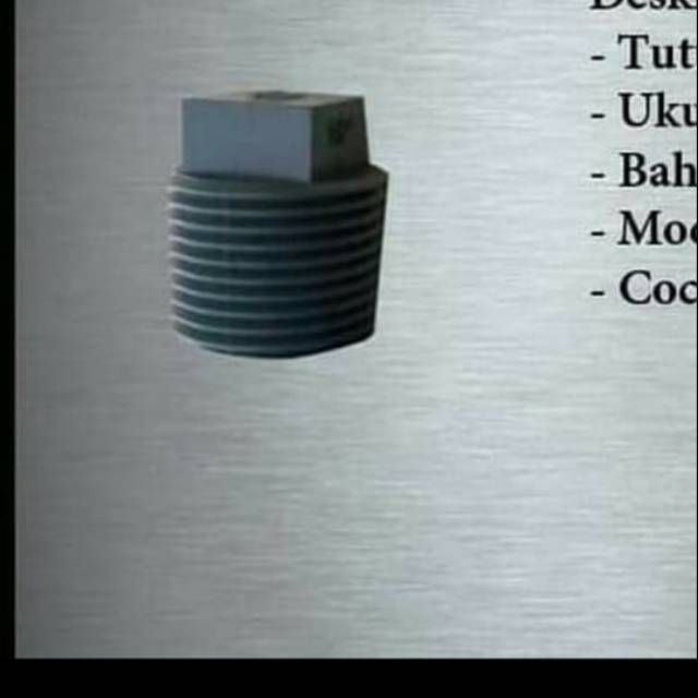 3/4" inch pvc Plug with pralon pipe thread cap | Shopee Malaysia