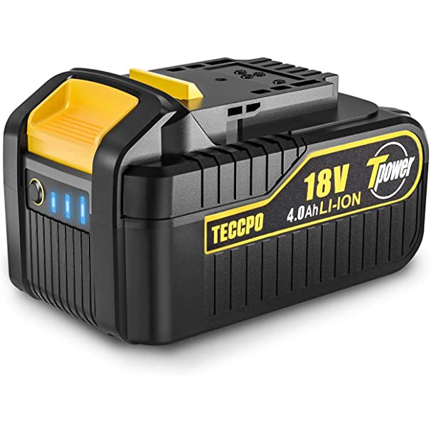 TECCPO TDBP04P Li-Ion Battery 18 V 4.0 Ah for All 18 V Battery Tools ...