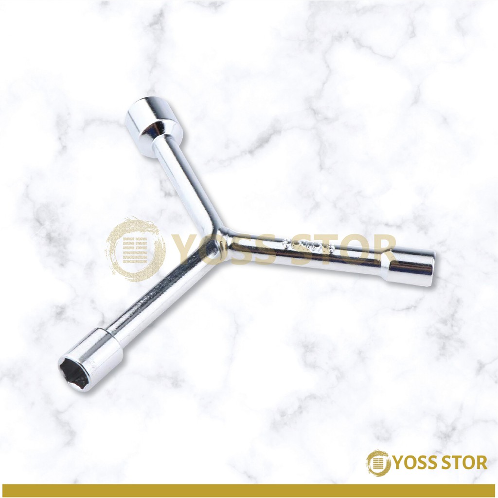 YOSS Y-Type Socket Wrench Spanner Nut Driver Spanar Y Wrench 3 Way ...
