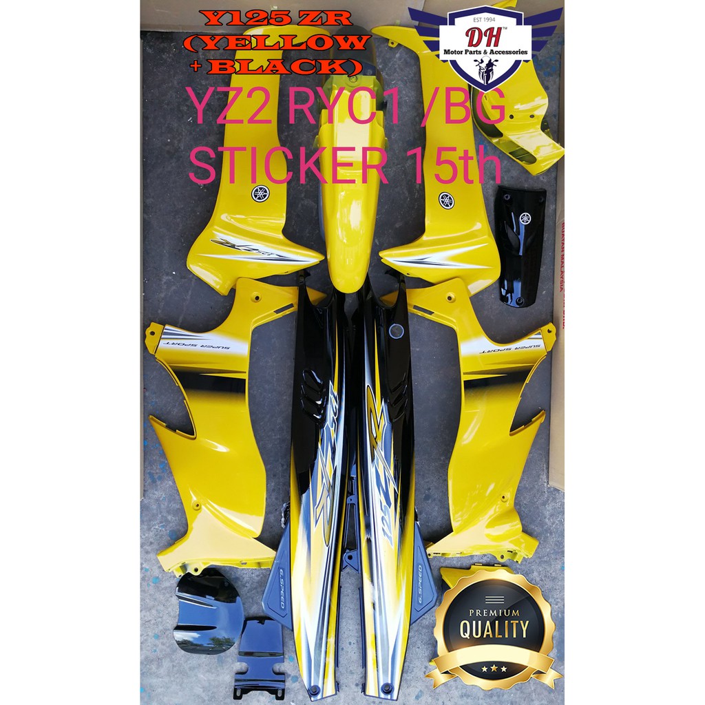 Y125 ZR COVER SET ROBOT 46 (YELLOW + BLACK, VRC RED, DRMK RED)YAMAHA ...