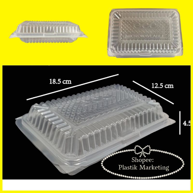 PP Lunch Box [ 100pcs± ] Hy Kotak nasi/ Okid SEA1 Plastik Food Box for ...
