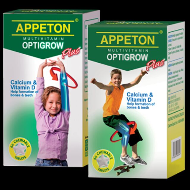 ( Exp : 03/25 ) Appeton Multivitamin Optigrow Plus 60 chewable tabs ...