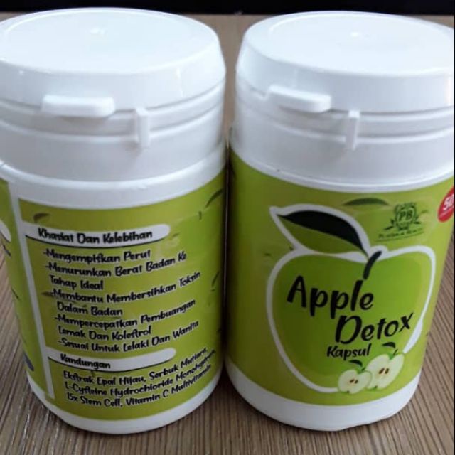 NEW FORMULA WITH VITAMIN C APPLE DETOX 100 HERB | Shopee Malaysia