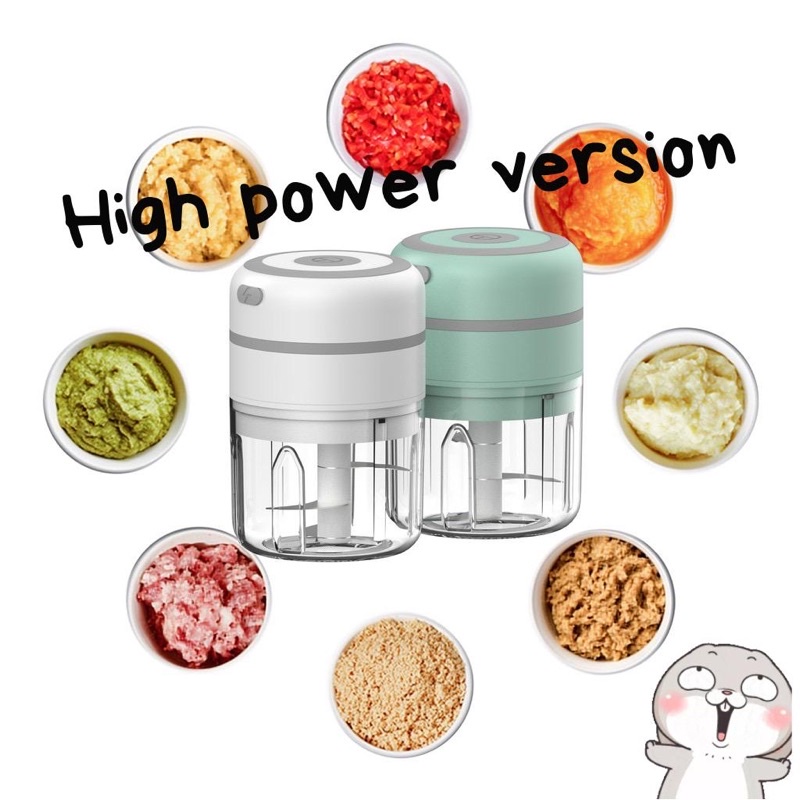 HIGH POWER 250ML Electric Garlic Masher Automatic Garlic Crusher ...
