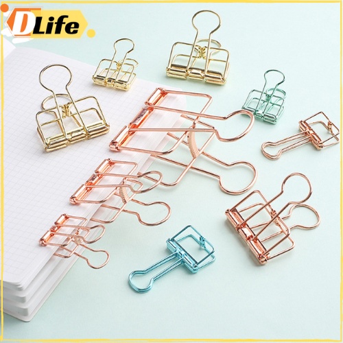 D.life 🔥 Wire Binder Clips🔥 Cute Paper Clips, Assorted Sizes Rose Gold ...