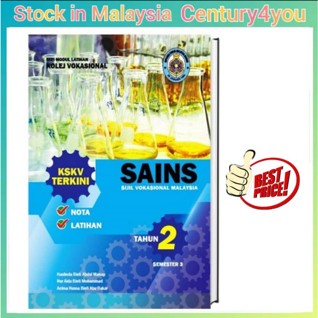 Siri Modul Latihan Kolej Vokasional: Sains Tahun 2 Semester 3 | Shopee Malaysia