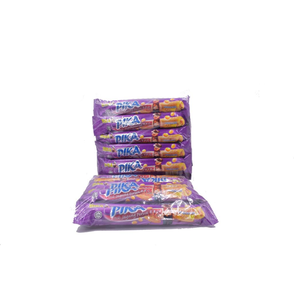 Bika Pika Corn Stick Flavoured BBQ Box (10g x 10pcs) | Shopee Malaysia